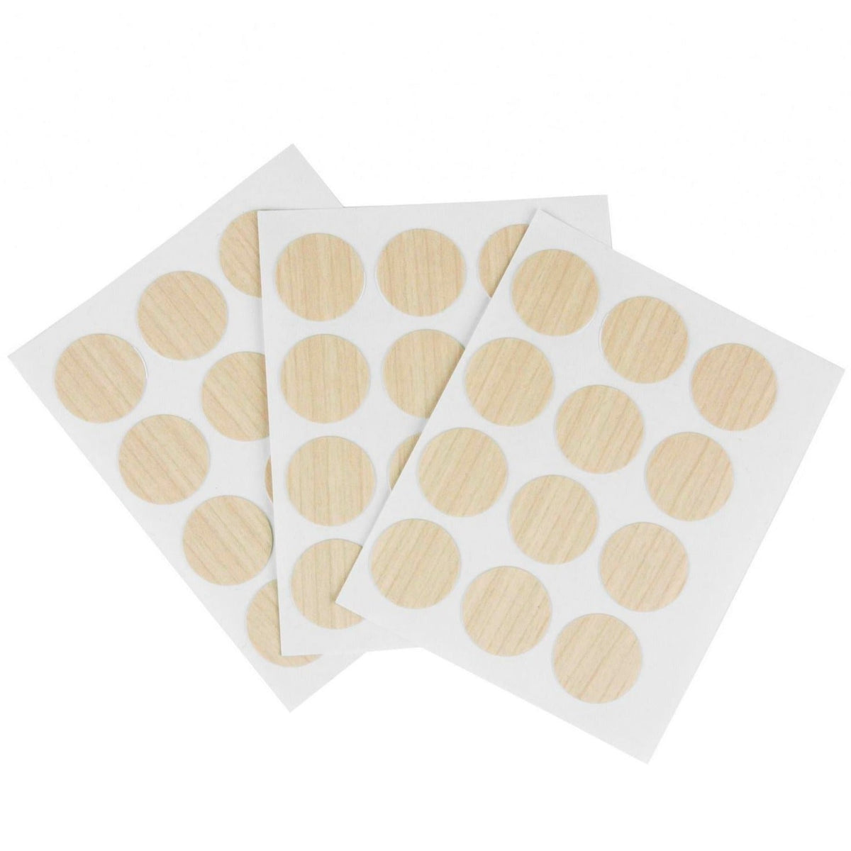 Furndiy Self-Adhesive Screw Cover Caps (Maple)
